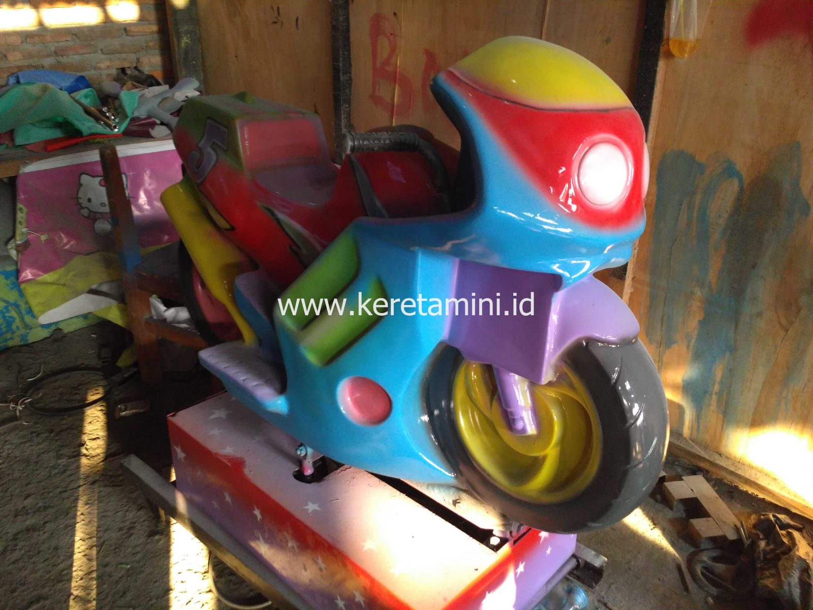 Mainan koin kiddie ride untuk di depan warung/ruko – Kereta Mini Indonesia
